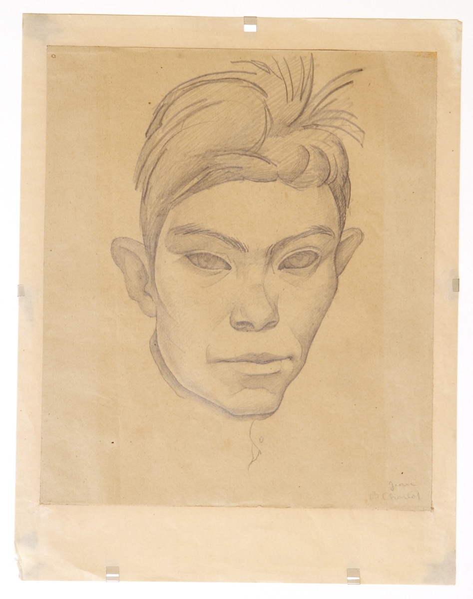 Paper and pencil. Portrait. Jean Charlot.